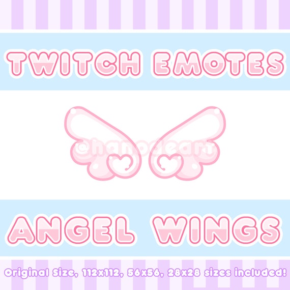 Angel Wings Emotes Twitch Discord Stream | Etsy