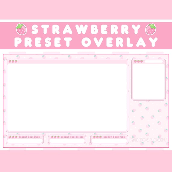 Strawberry Preset Overlays - Etsy