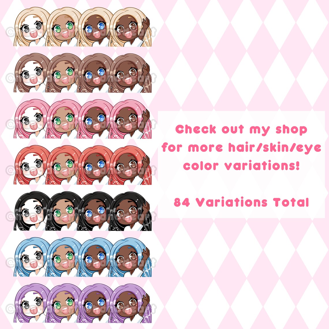 Twitch Emotes Starter Kit Hello Heart Eyes Hype black - Etsy