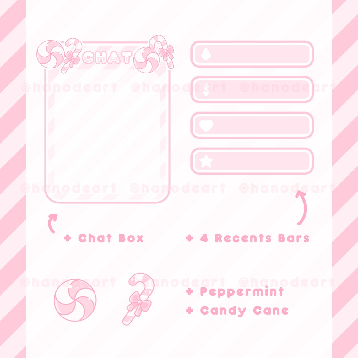 Peppermint Theme Full Twitch Package animated - Etsy