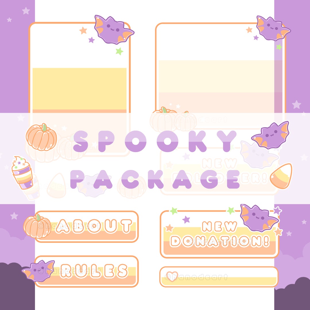 Spooky Theme - Full Twitch Package (animated) - Etsy