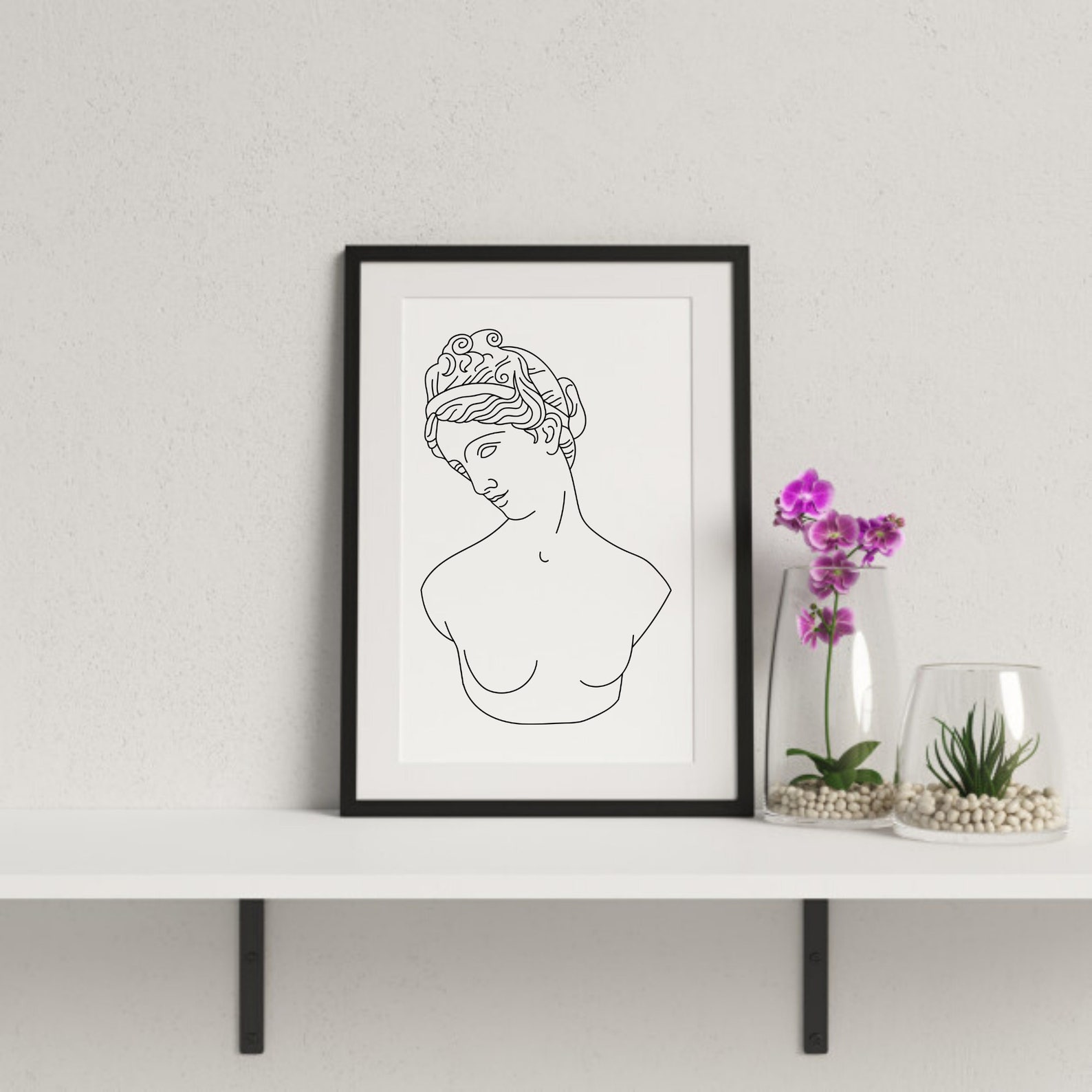 Greek Line Art - Roman Line Art - Minimalistic Line Drawing - Greek ...