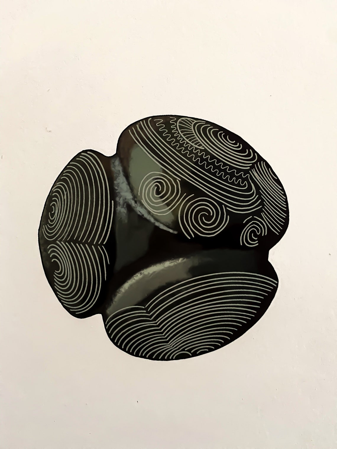 Towie Stone Ball Print Neolithic Carved Stone Scottish | Etsy