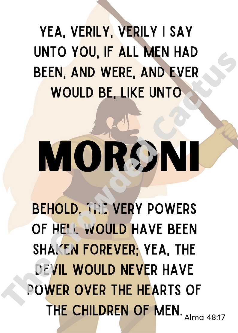 Captain Moroni Digital Download - Etsy