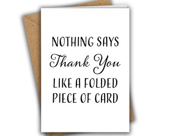 Sarcastic Thank You - Etsy UK