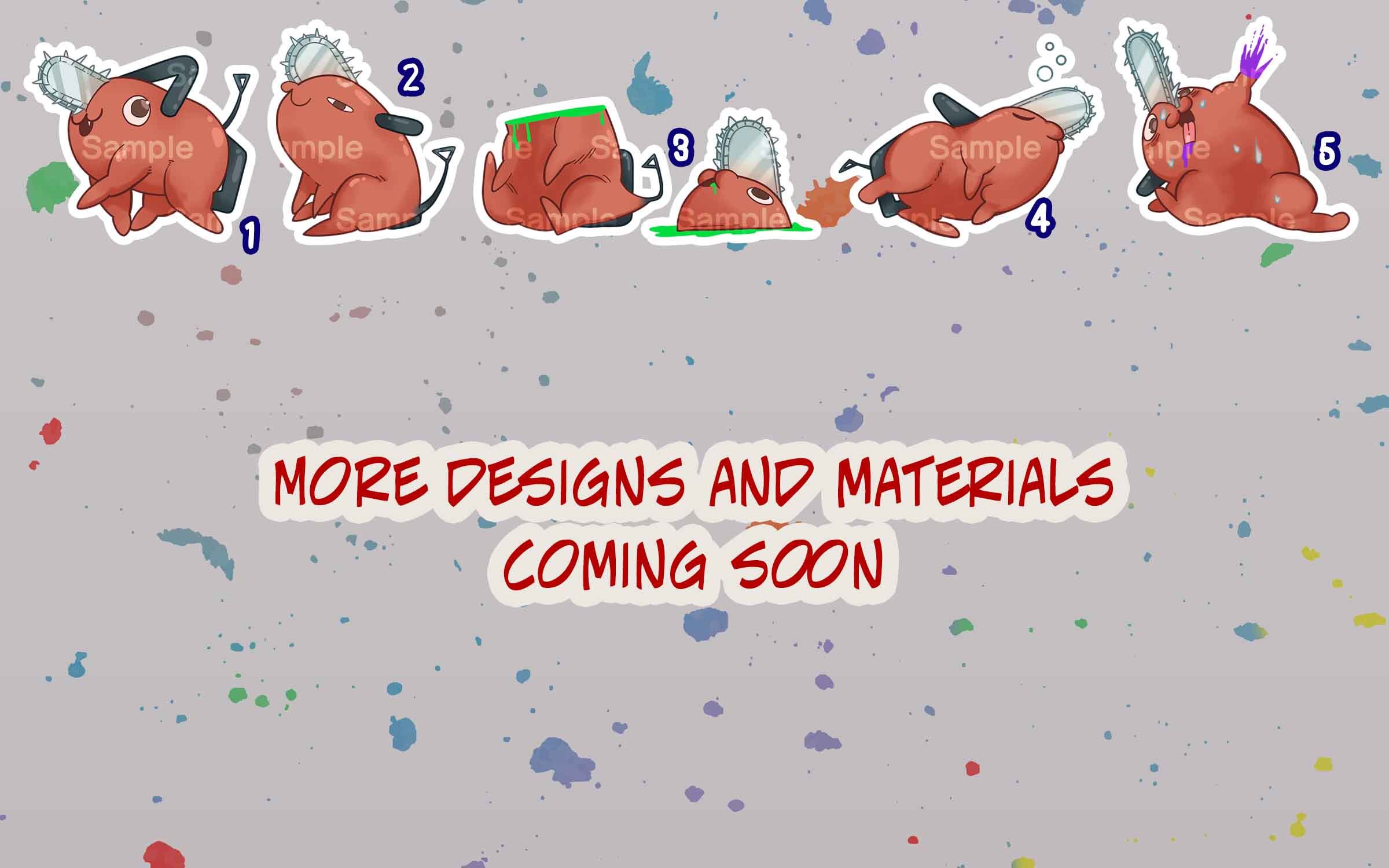 Paper Beam Chainsaw Man Shark Devil Waterproof Vinyl Die Cut Sticker ...