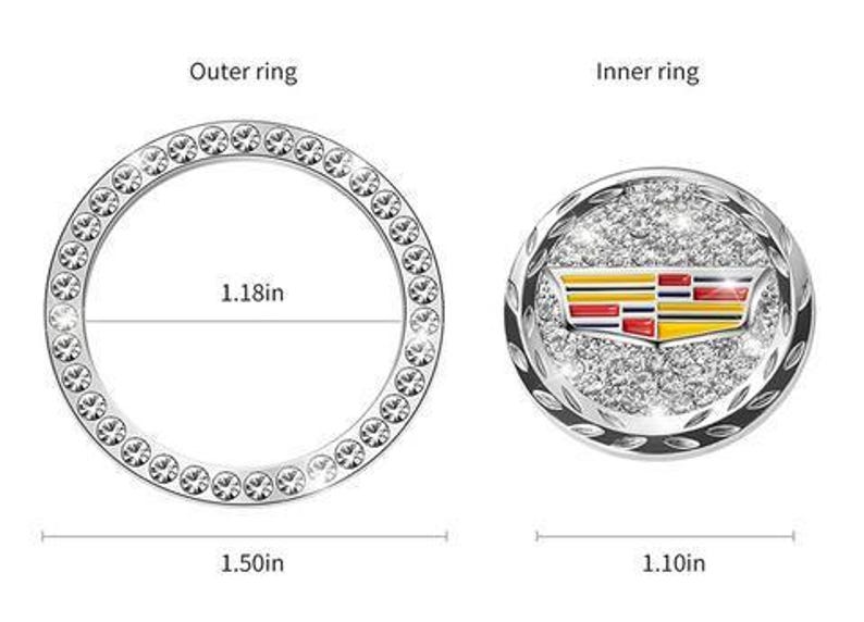 Lexus Push Start to Button Bling Car Crystal Rhinestone Car Bling Ring ...