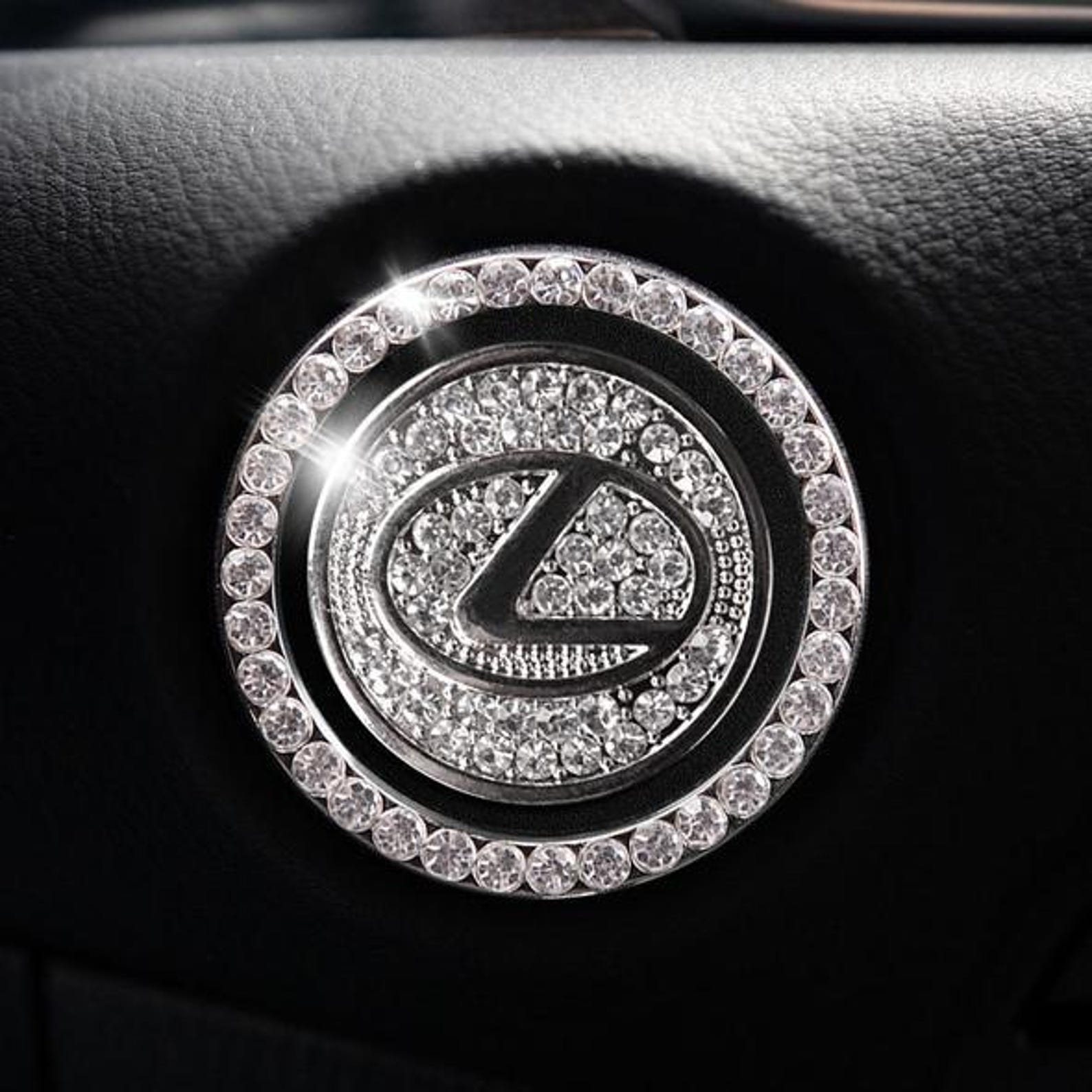 Lexus Push Start to Button Bling Car Crystal Rhinestone Car Bling Ring ...