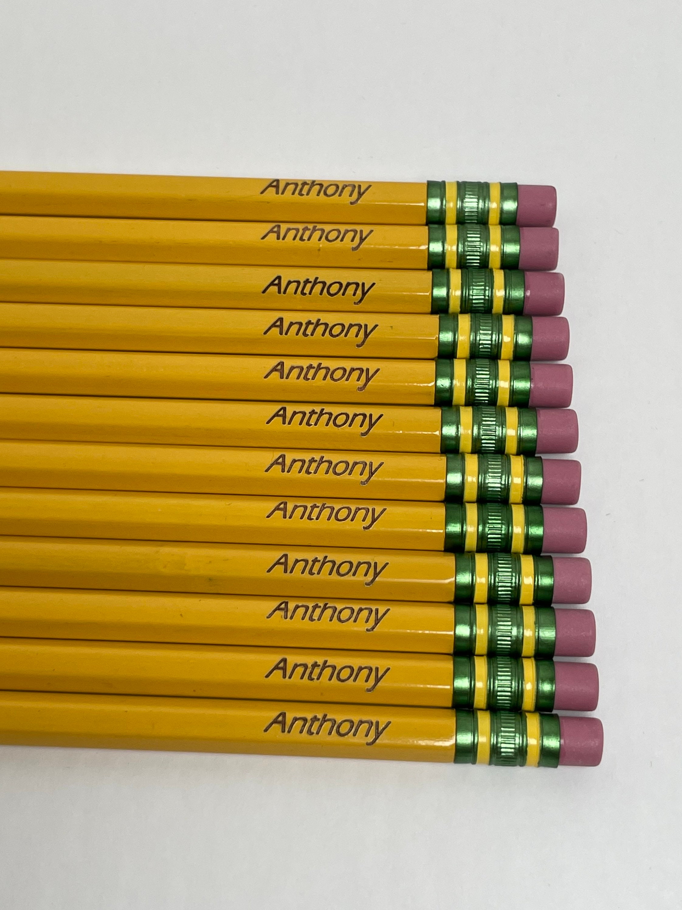 Personalized Pencils / 12 Pencils / Laser Engraved Pencils / Back to ...
