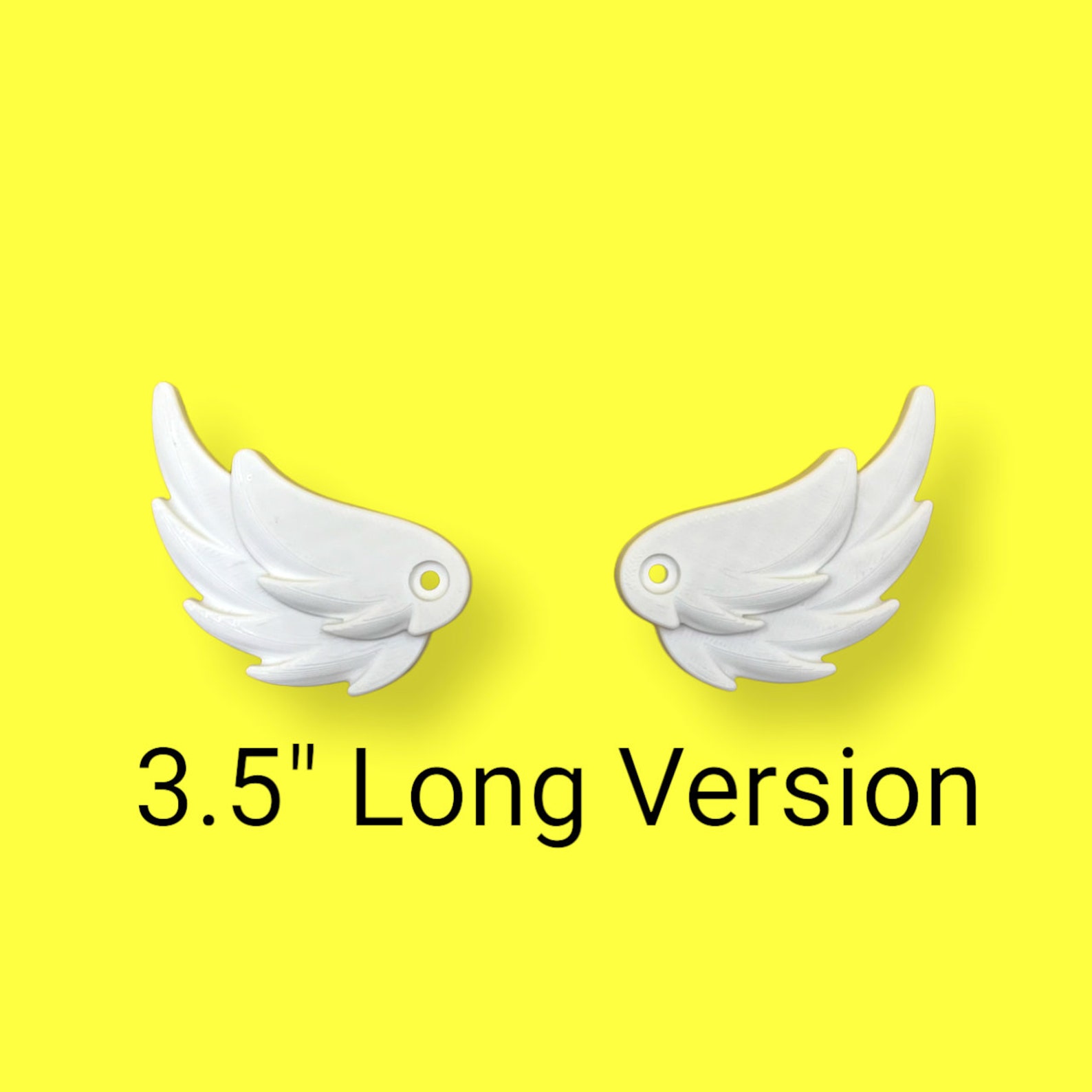 White Angel Wings License Plate Decor | STL File for 3D Printing | Car ...