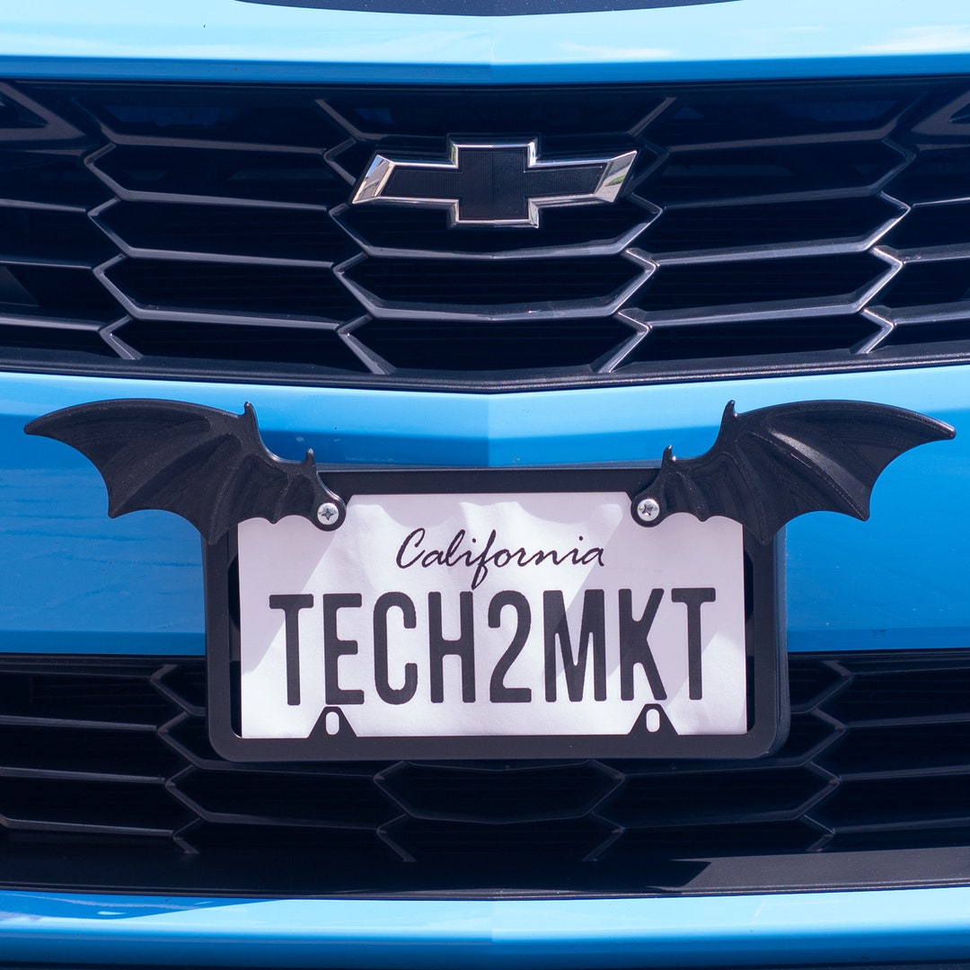 License Plate Bat Wings Decor | Funny Halloween Accessory | Car ...
