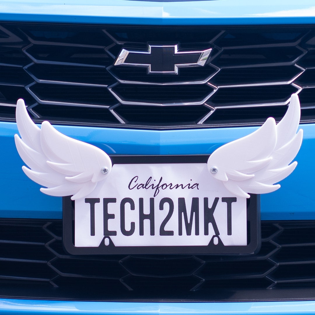 Angel Wings License Plate Decor | Car Decoration | Fun Christmas ...