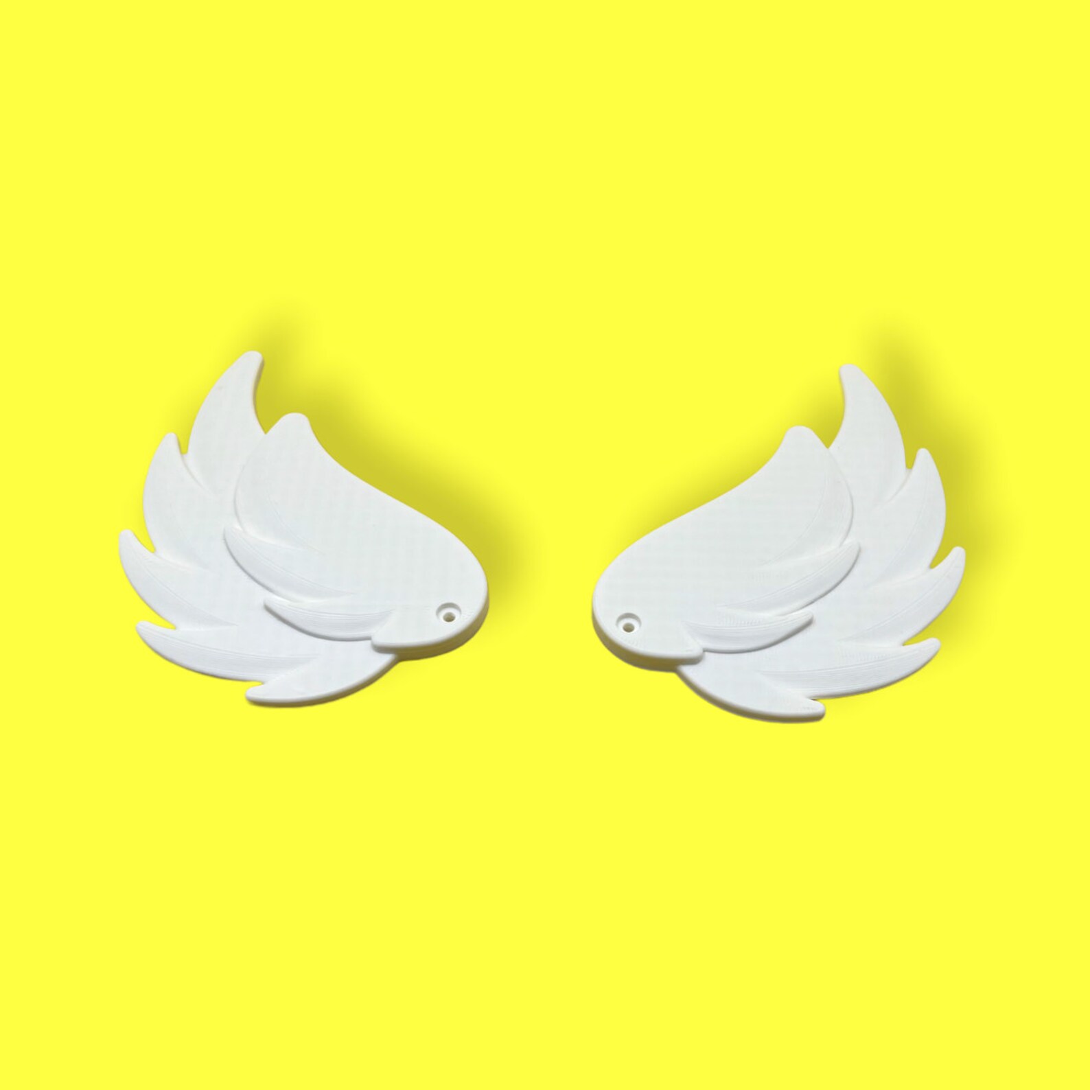White Angel Wings License Plate Decor | STL File for 3D Printing | Car ...