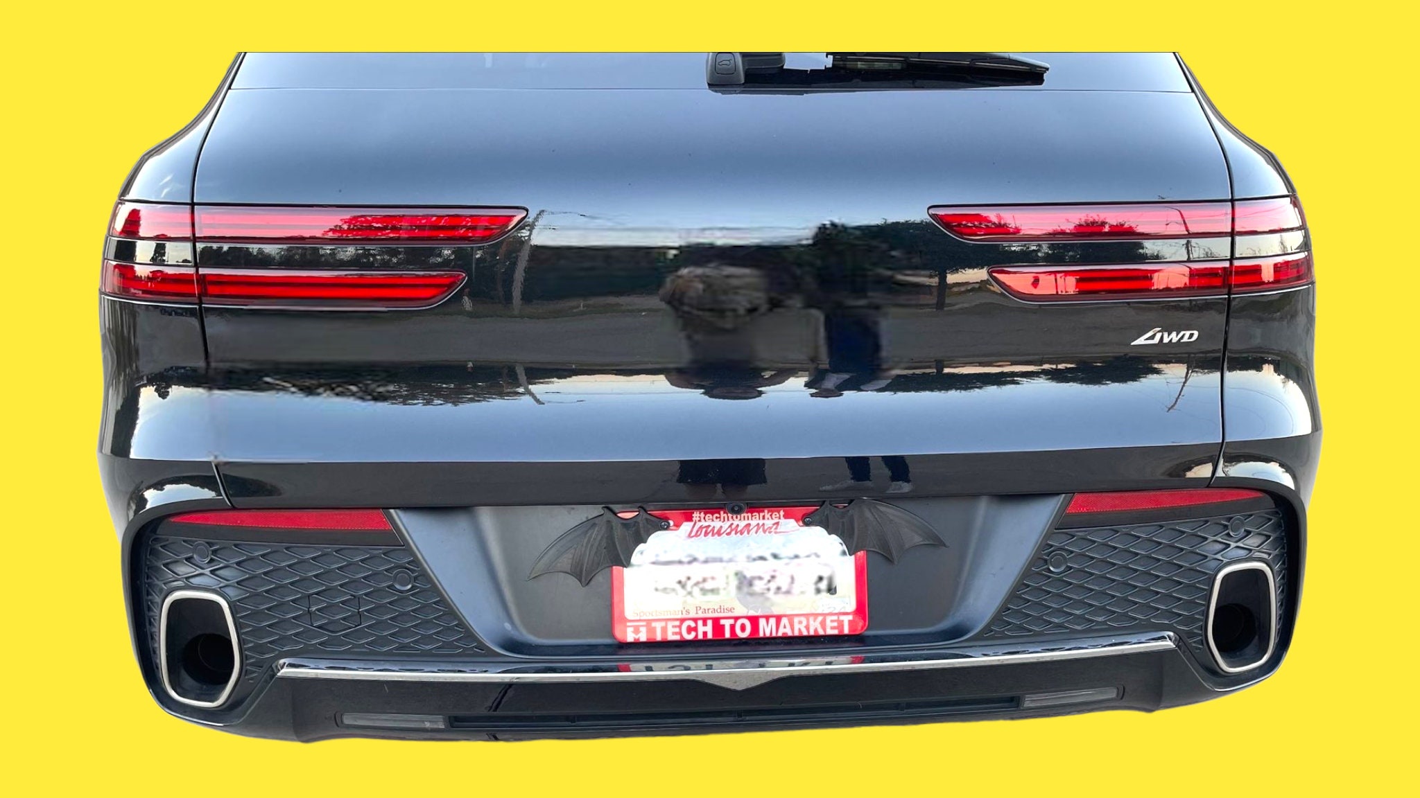 License Plate Bat Wings Decor Funny Halloween Accessory - Etsy Australia