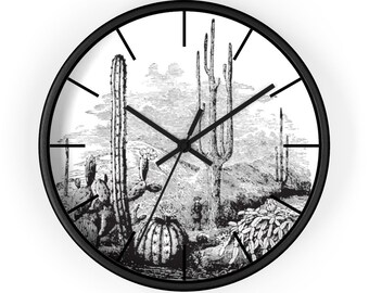 Cactus Wall Clock - Etsy