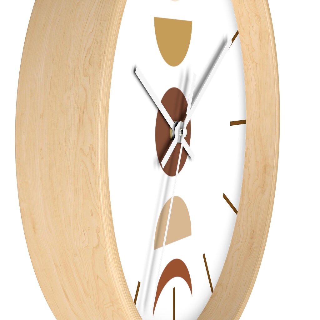 Wall Clock, Clocks, Moon Phases, Organic Theme, Wooden Clock, Time ...