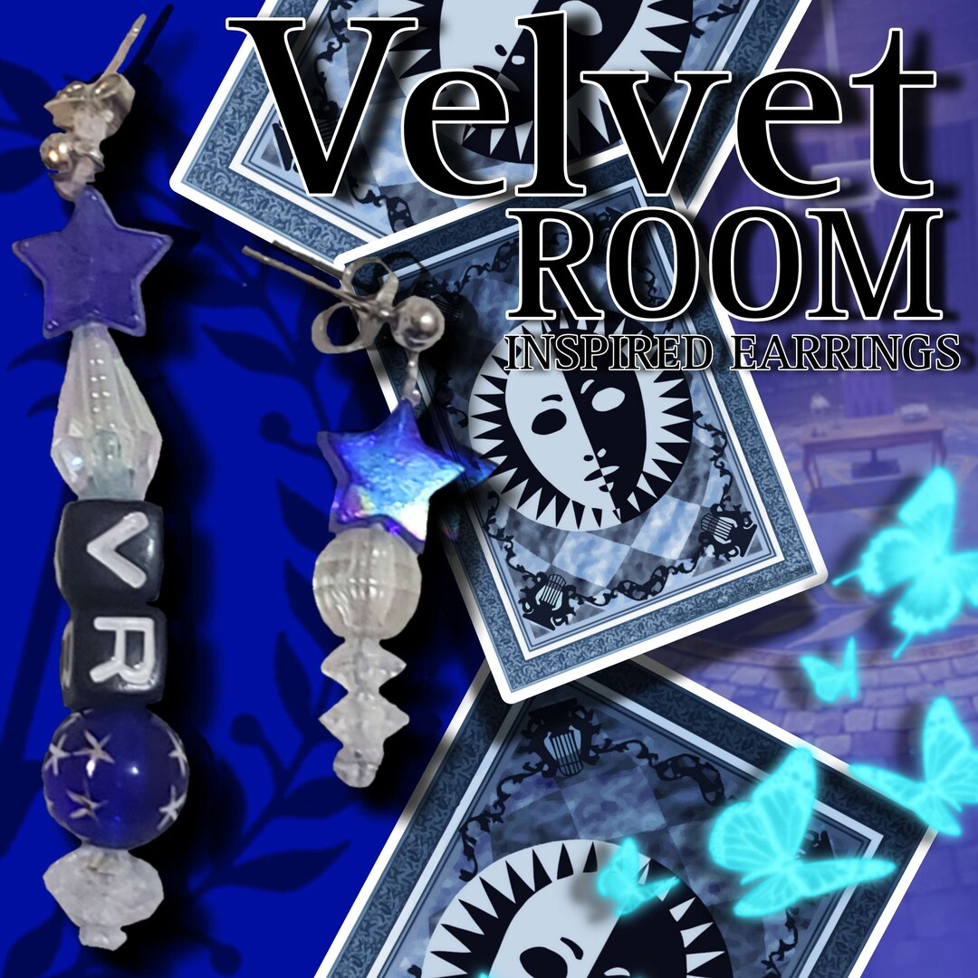 Persona Velvet Room Inspired Asymmetrical Earrings - Etsy