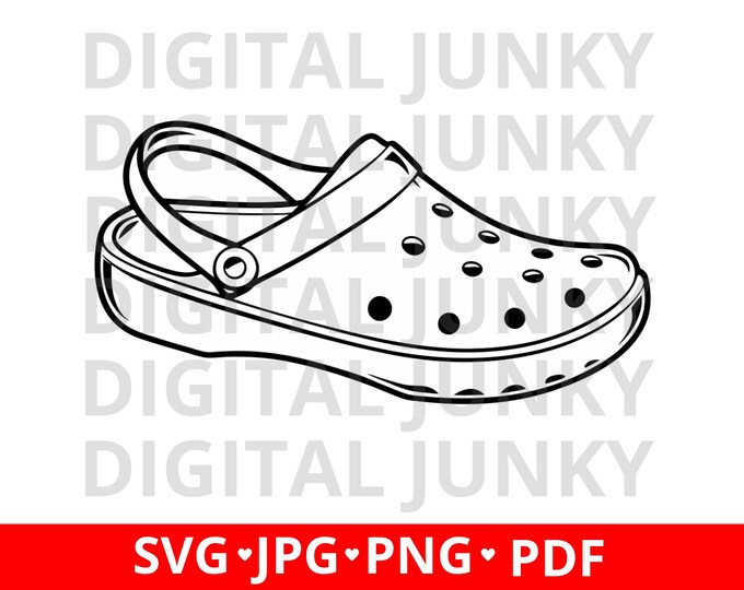 Croc Shoe Svg, Croc Shoe Png, Croc Shoe Clipart, Croc Shoe Vector,croc ...