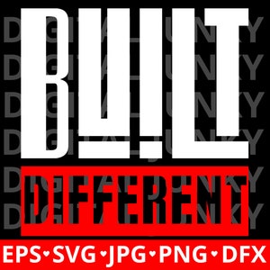 I'm Built Different Svg Png, Different Svg, Motivational Sarcastic ...