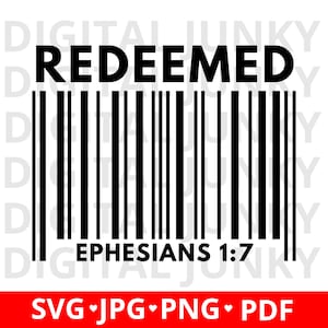 Redeemed by Jesus SVG, Jesus Christ SVG, Christian Shirt Print ...