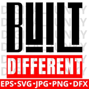 I'm Built Different Svg Png, Different Svg, Motivational Sarcastic ...