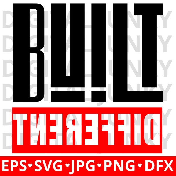 Built Different Svg - Etsy