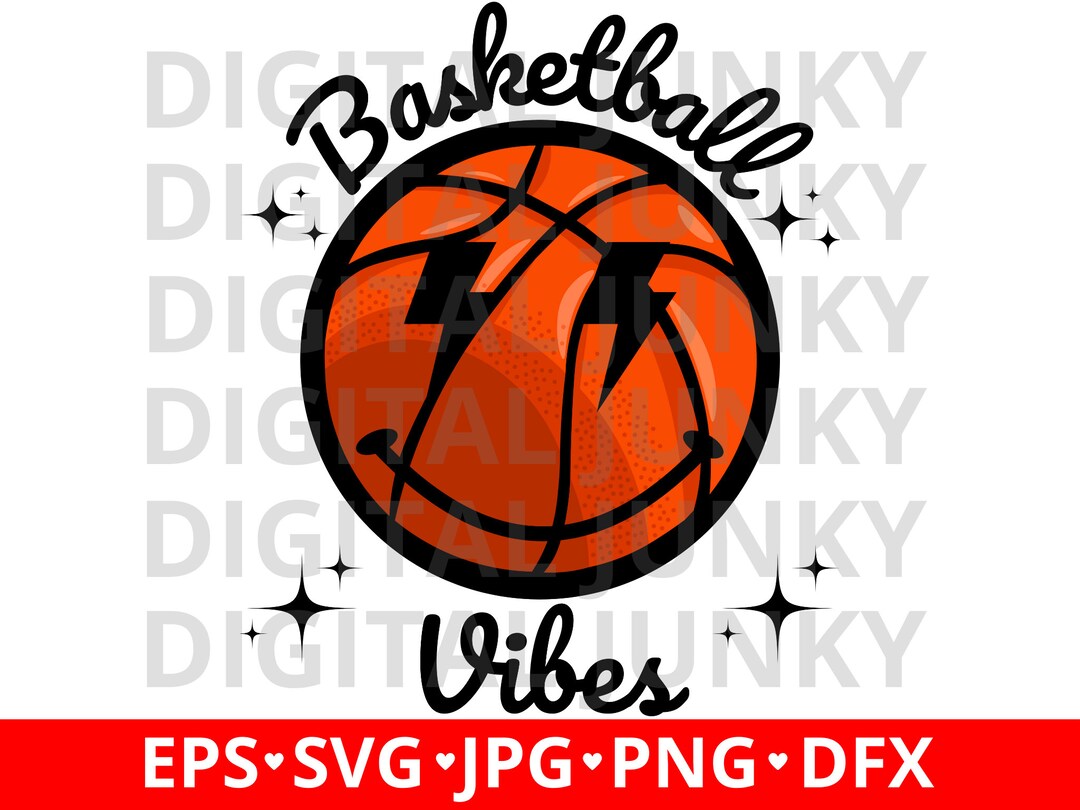 Basketball Vibes SVG, Basketball SVG, Basketball Mom Svg, Basketball ...