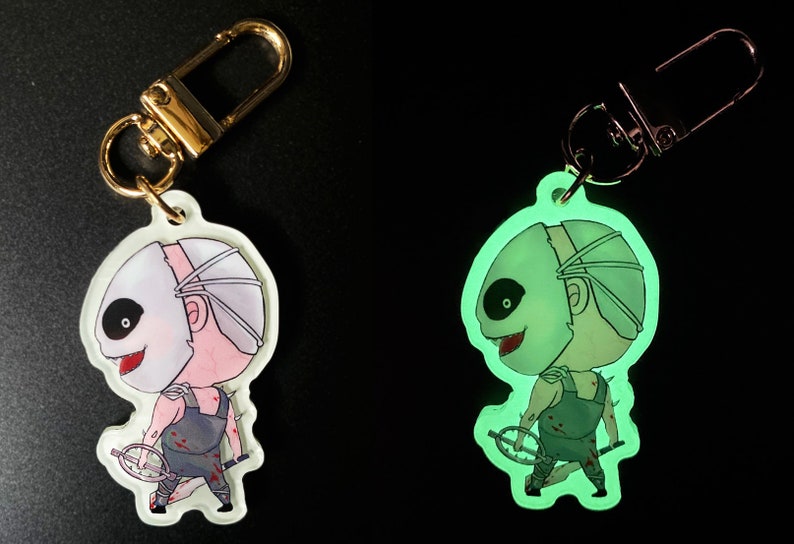DBD Dead by Daylight Cute Spooky Glow in the Dark Keychains - Etsy