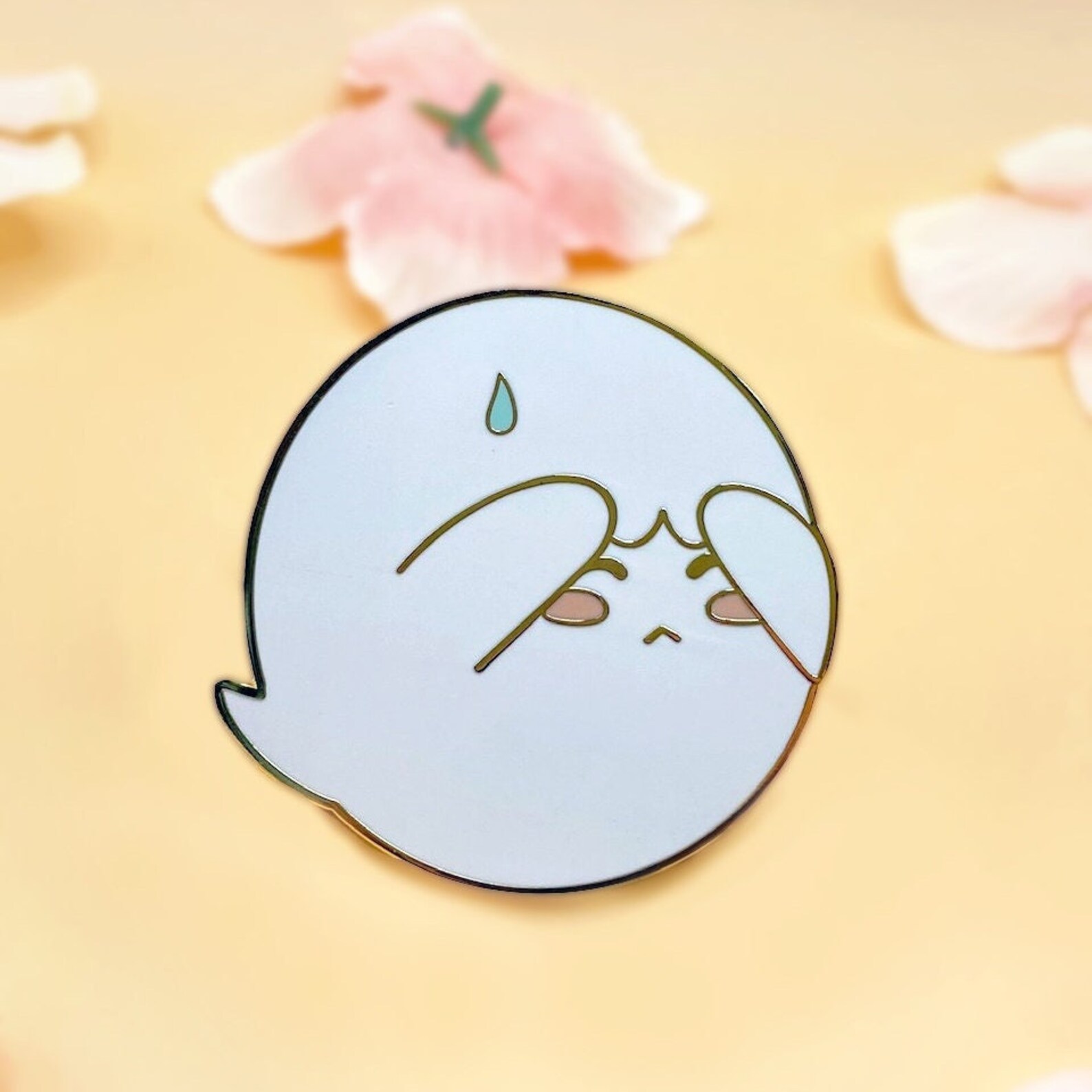 Cute Adorable Boo Ghost Hard Enamel Pin - Etsy
