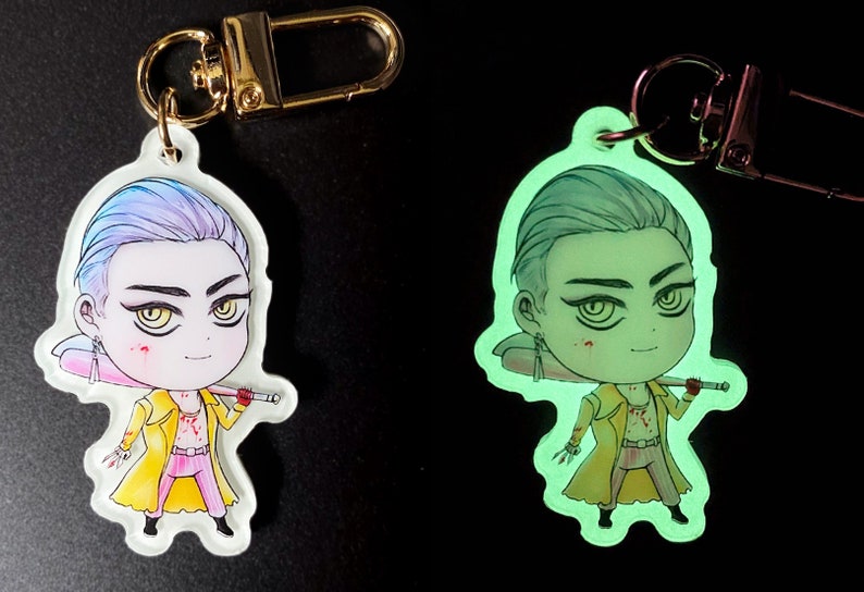 DBD Dead by Daylight Cute Spooky Glow in the Dark Keychains - Etsy