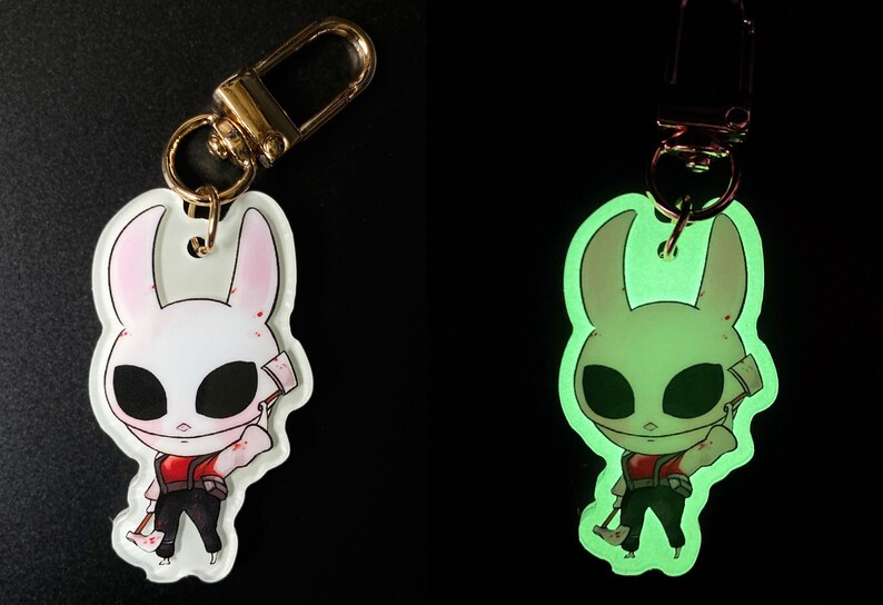 DBD Dead by Daylight Cute Spooky Glow in the Dark Keychains - Etsy