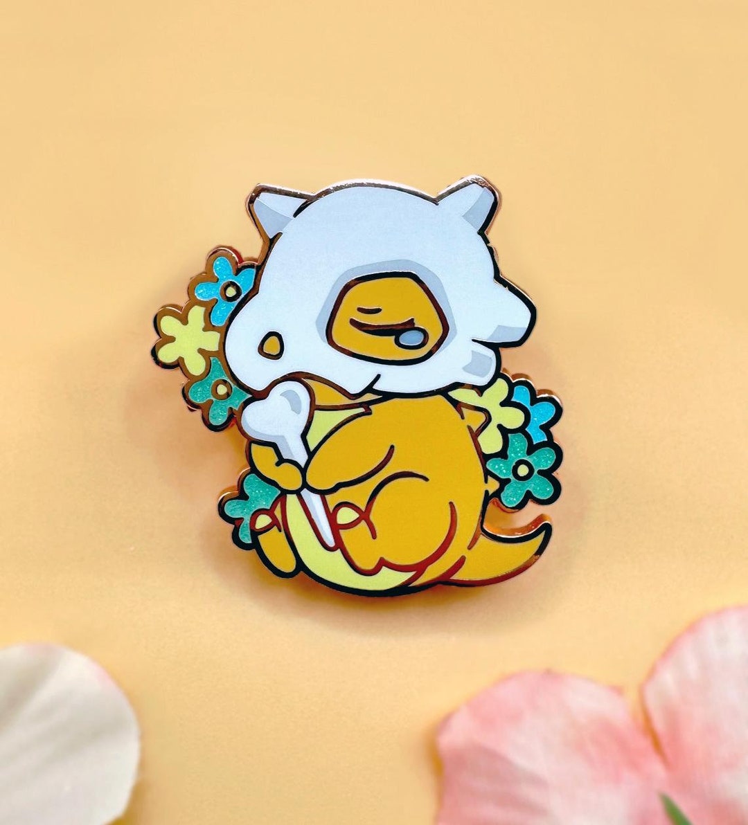 Cute Adorable Pokemon Cubone Hard Enamel Pin - Etsy