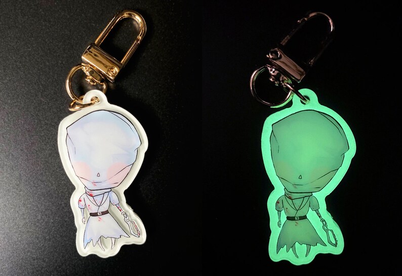 DBD Dead by Daylight Cute Spooky Glow in the Dark Keychains - Etsy