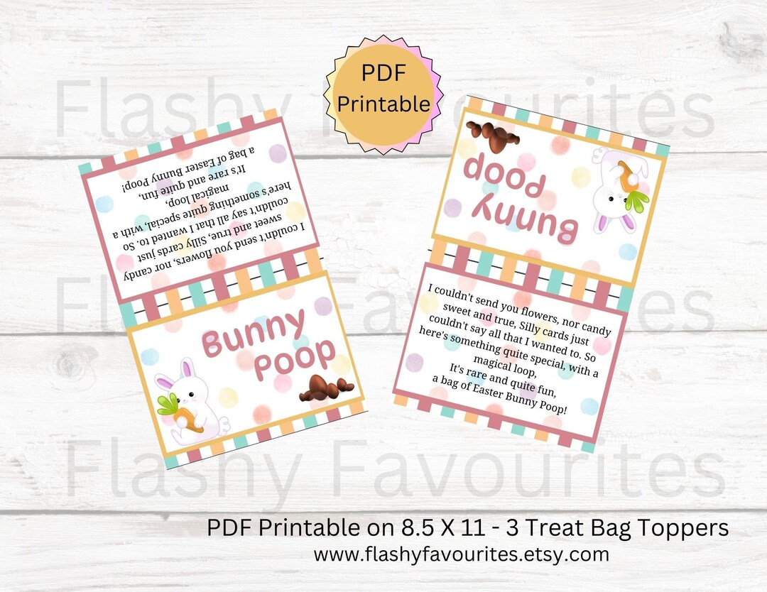 Treat Bag Topper. Easter Treat Bag Topper. Funny. Printable Treat Bag ...