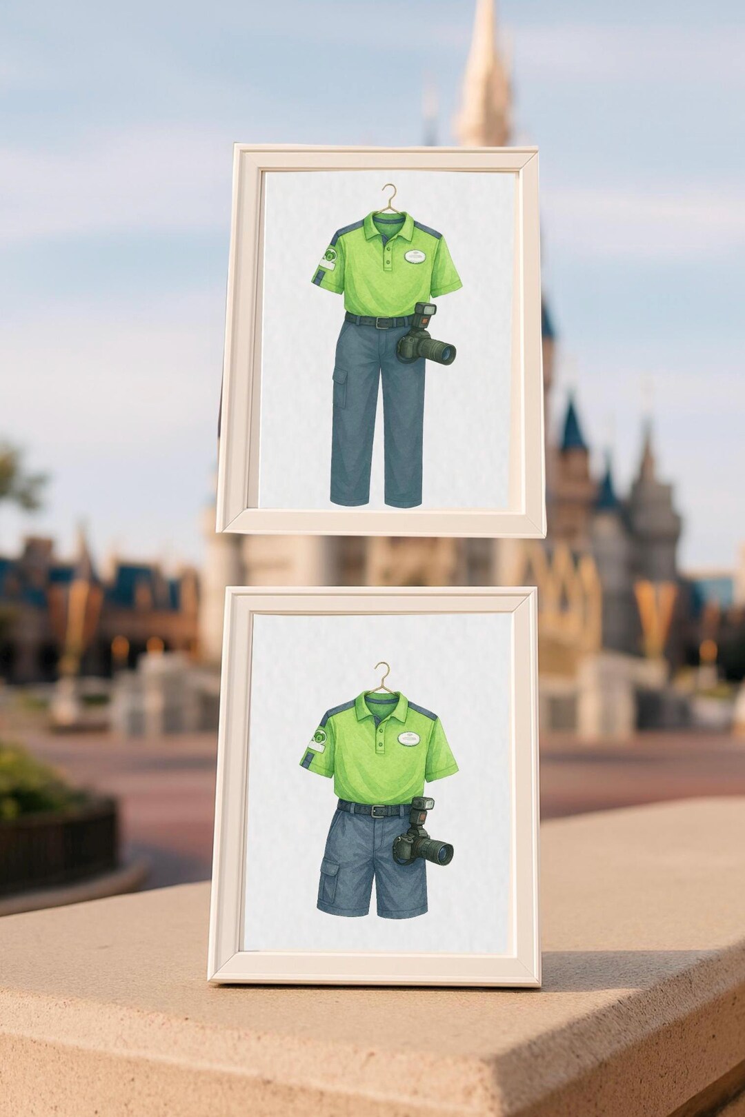 Disney Photopass Cast Member Costume Watercolor Print – Magic Kingdom ...