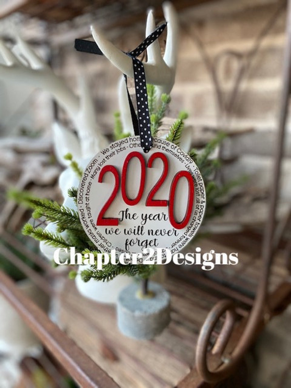 2020 Christmas Ornament LASER SVG File - Etsy