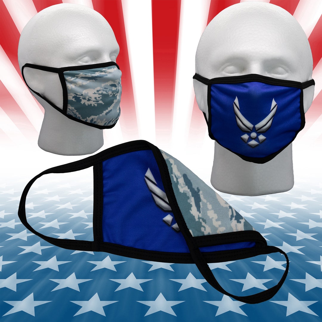 USAF Mask United States US Air Force Mask Abu Camo 2 Layer Washable ...