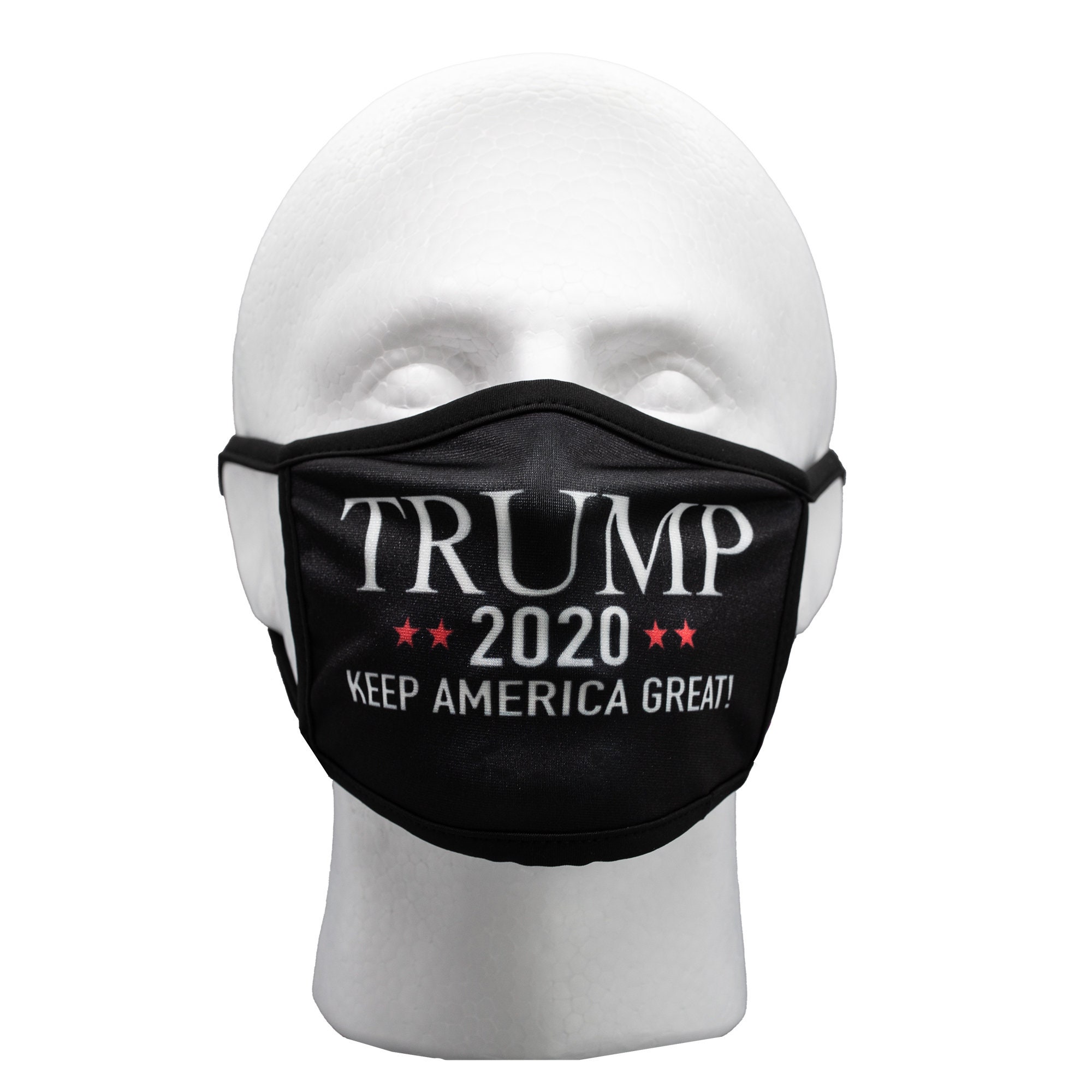 Black Trump Mask Tattered Thin Blue Line Mask 2 Layer - Etsy