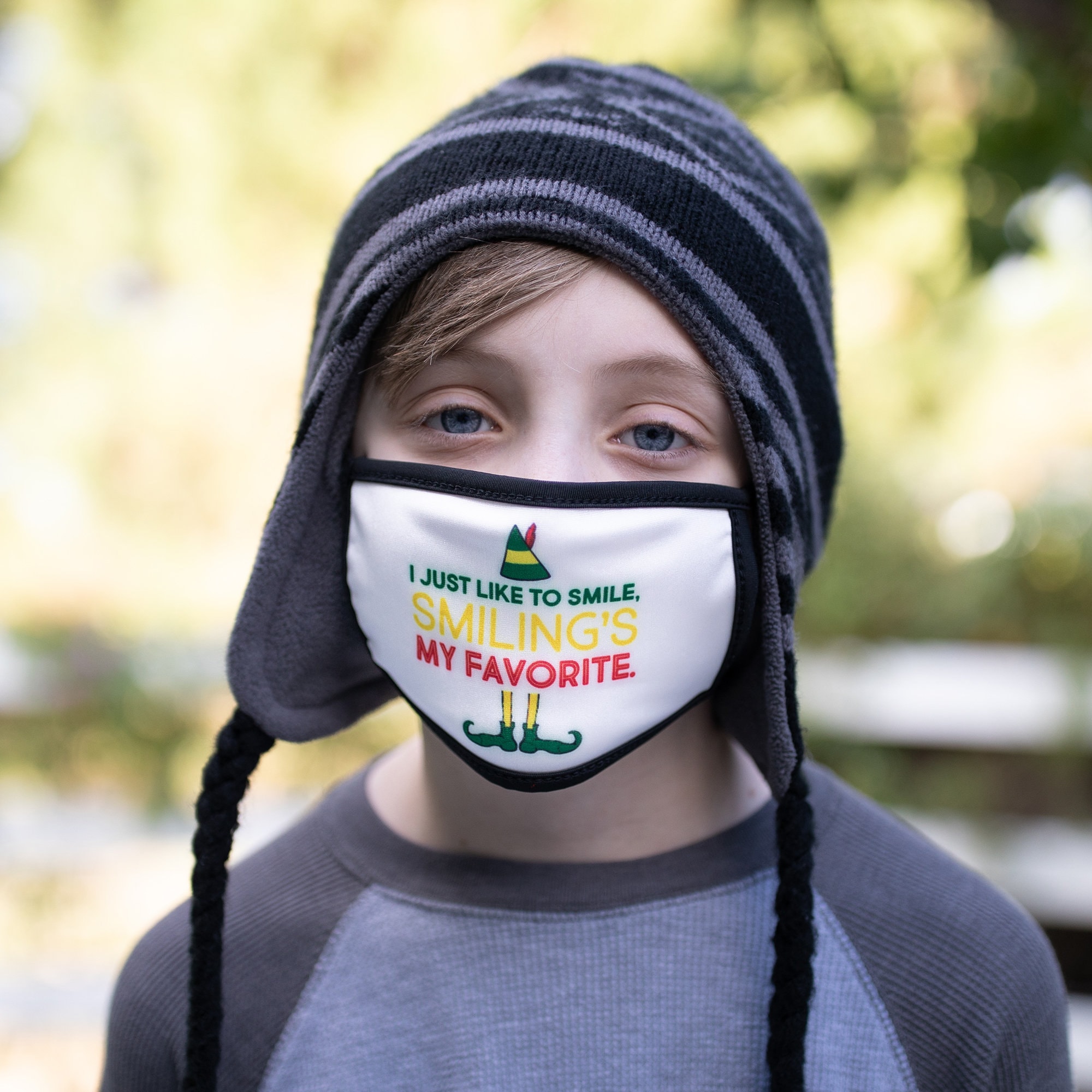 Kids Elf Face Mask Home Alone Mask Kids Reversible - Etsy