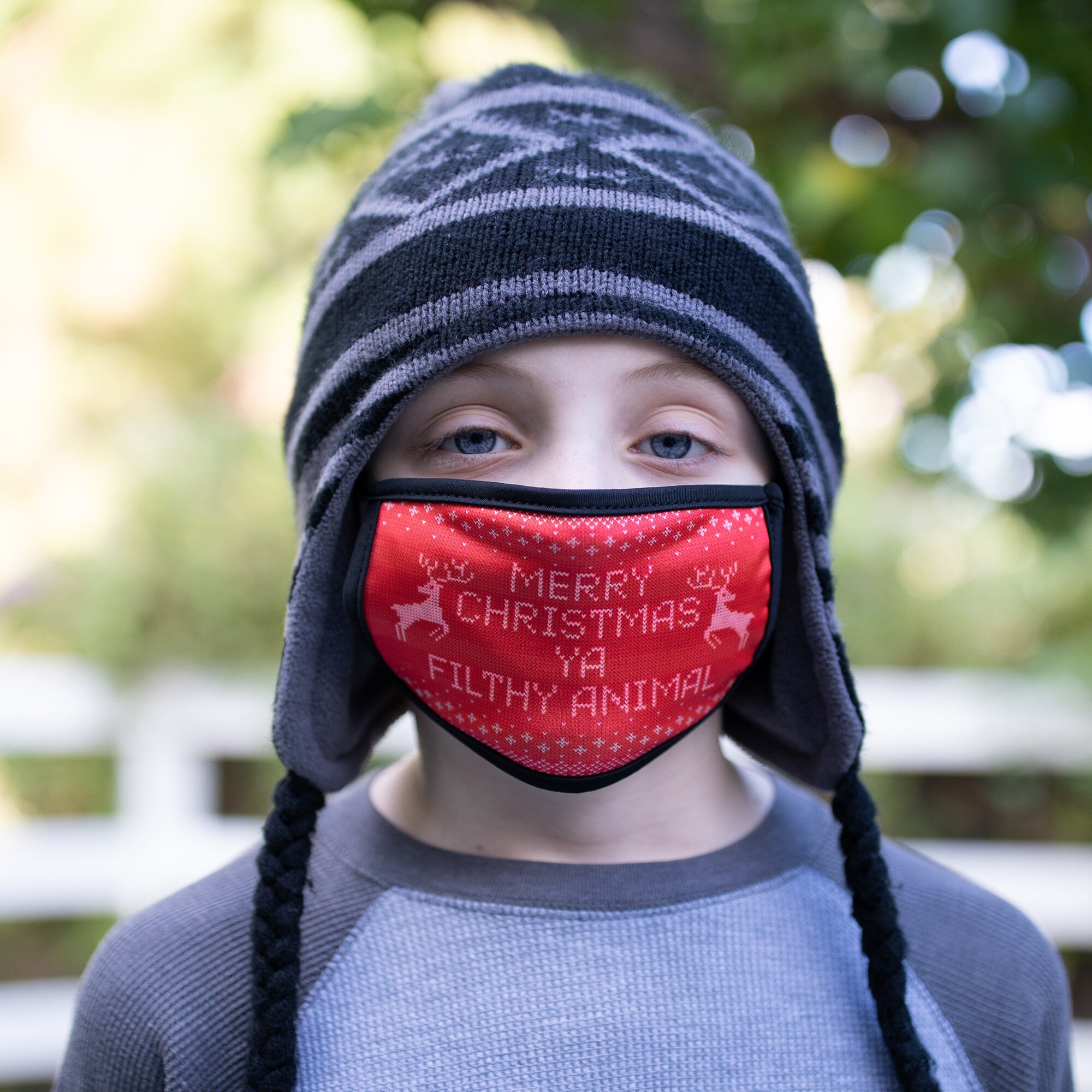 Kids Elf Face Mask Home Alone Mask Kids Reversible - Etsy