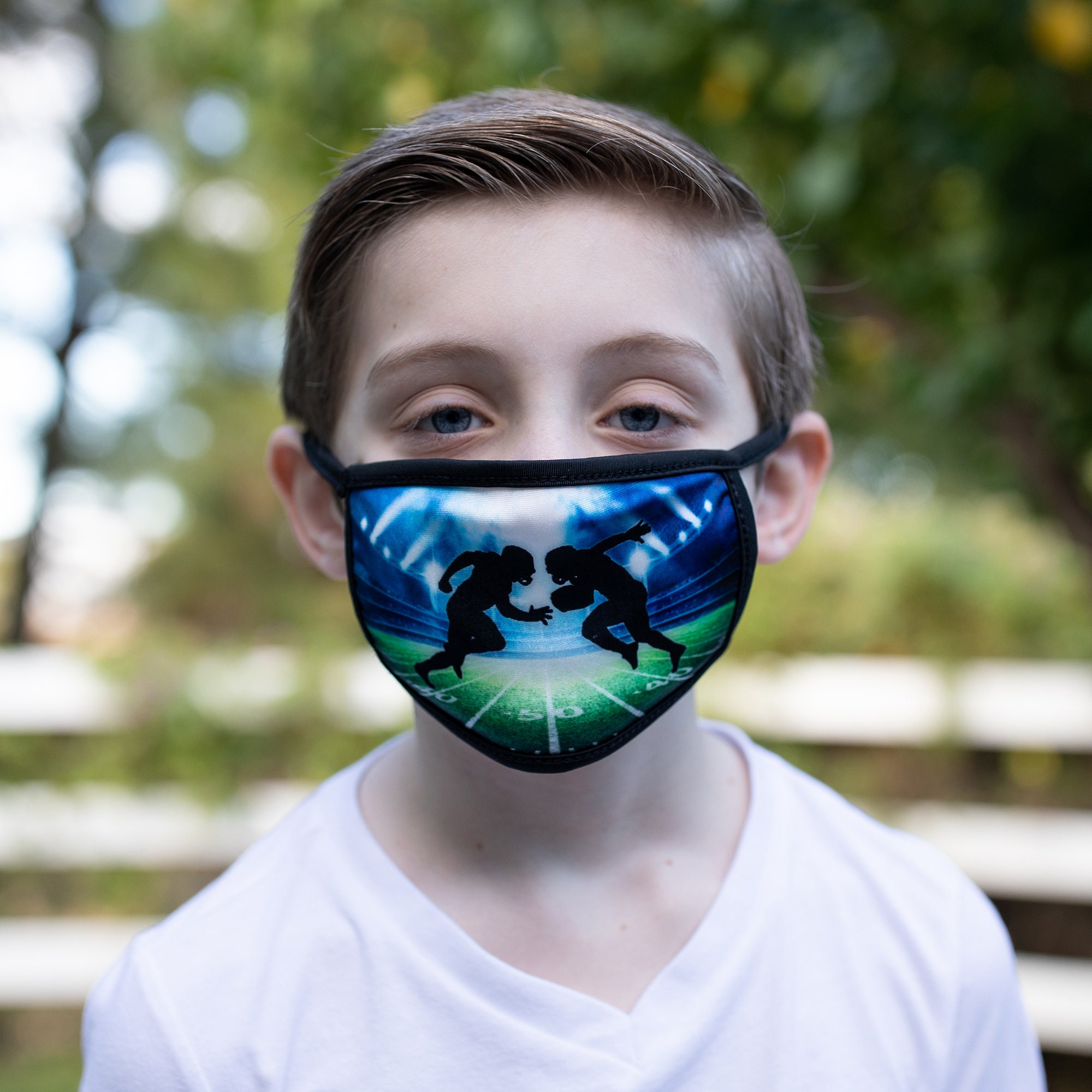 Football Kids Face Mask Kids Football Mask Reversible - Etsy