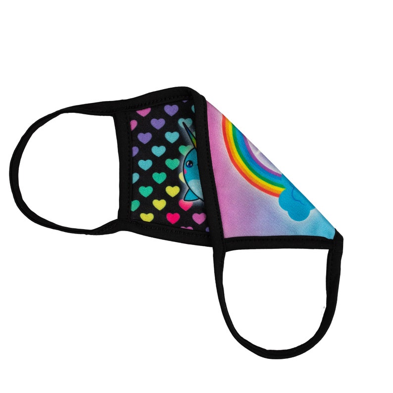 IN STOCK! Kids Unicorn Mask, Narwhal Mask, Child Face Mask, Reversible ...