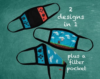 Video Game Face Mask - Etsy