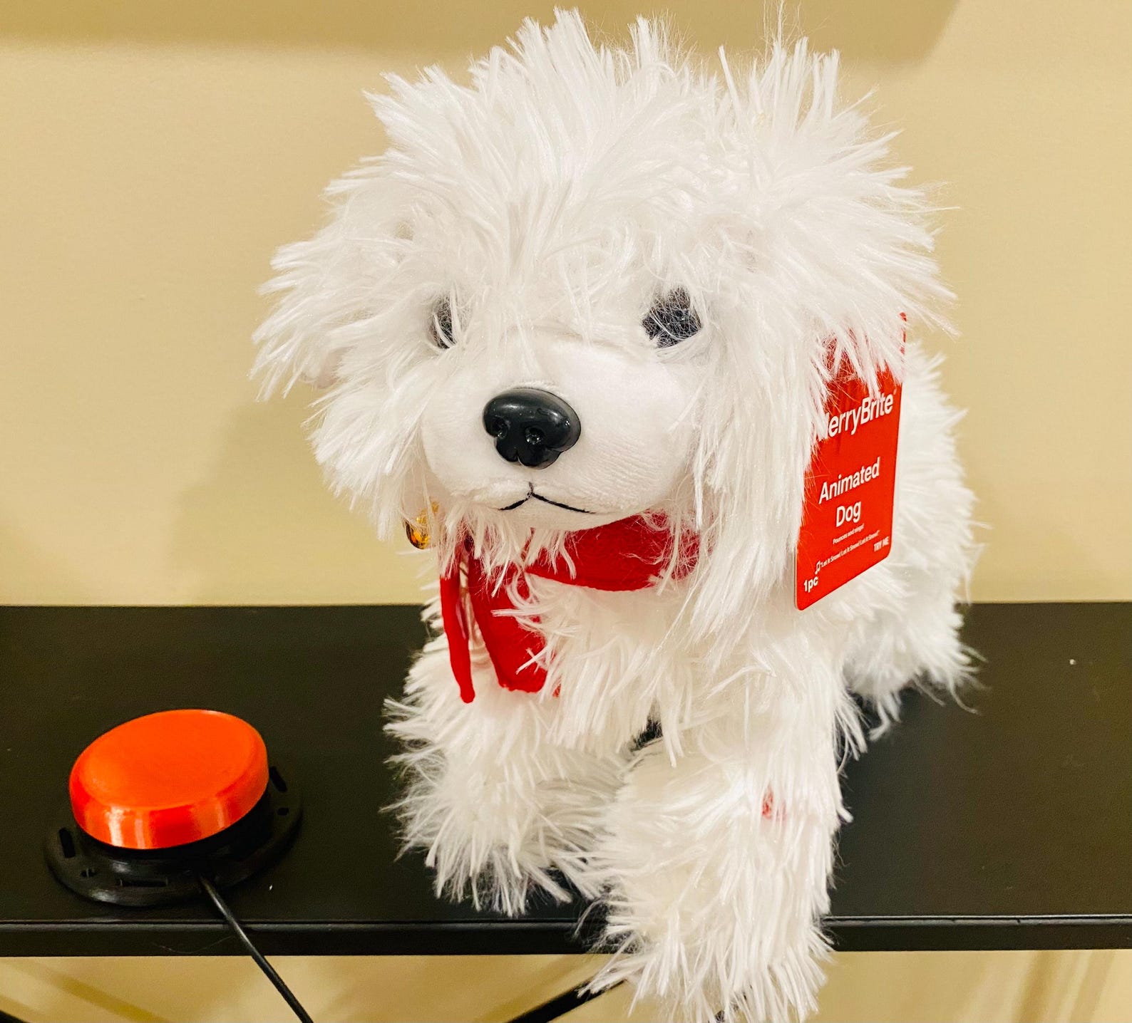 Switch Adapted Animated Plush Dog Sings “let It Snow Let It Snow Let It ...
