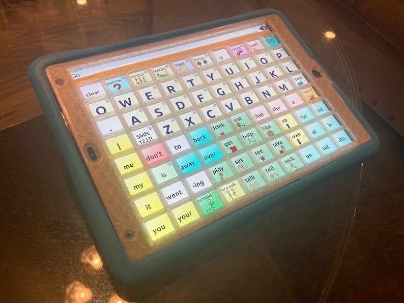 IPad 10.2 (7/8/9th Generation) AAC Keyguard for Fintie Case (lamp Words ...