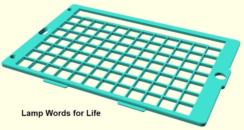 Lamp Words for Life AAC 3D Printed Keyguard - Etsy