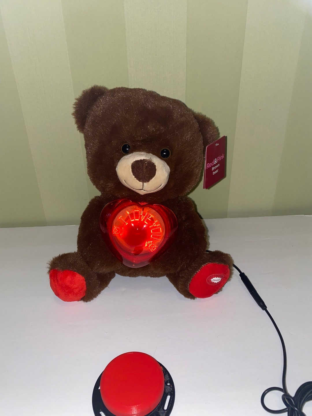 Switch Adapted Animated Plush Brown Bear. Speech Therapy, Occupational ...