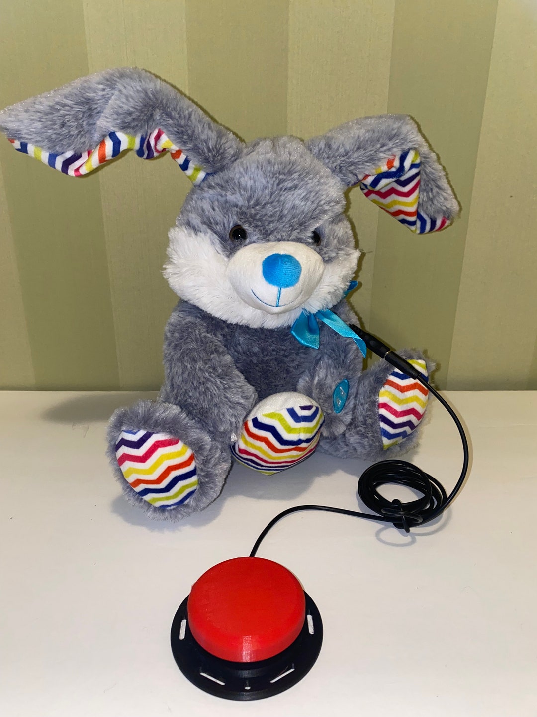 Switch Adapted Animated Plush Flapping Ear Bunny. Speech Therapy ...
