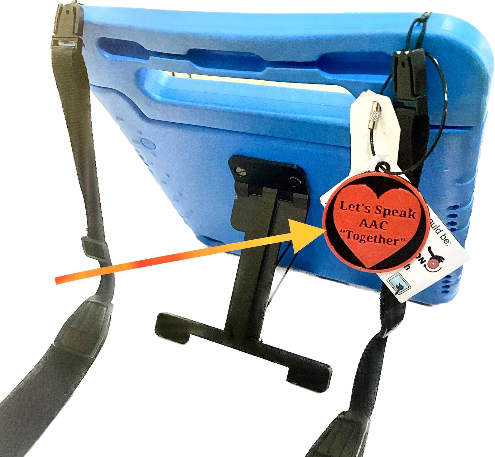 AAC Device Reminder Name Tag/keychain! Attach to Devices, Backpacks ...