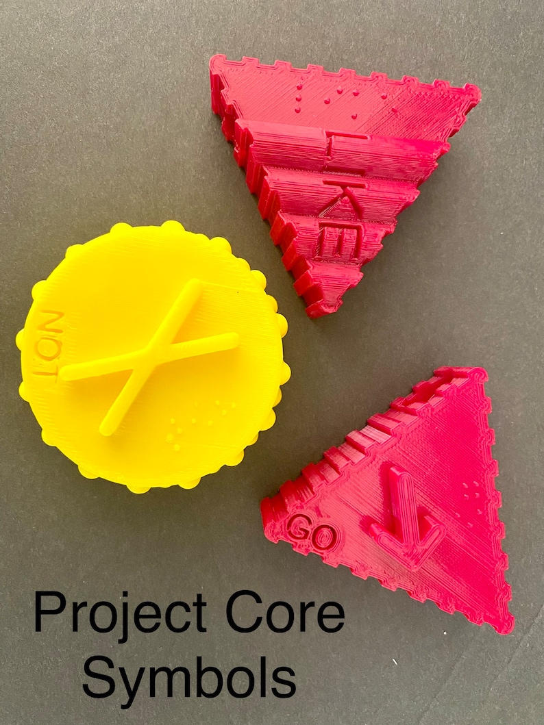 Project Core Universal Core Vocabulary Tactile Learning Blocks. 3D ...